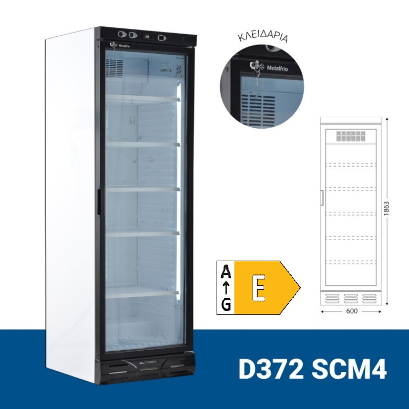 Βιτρίνα συντήρησης όρθια μονή D372 SCM4 Klimasan-Metalfrio | Εξοπλισμοί ...