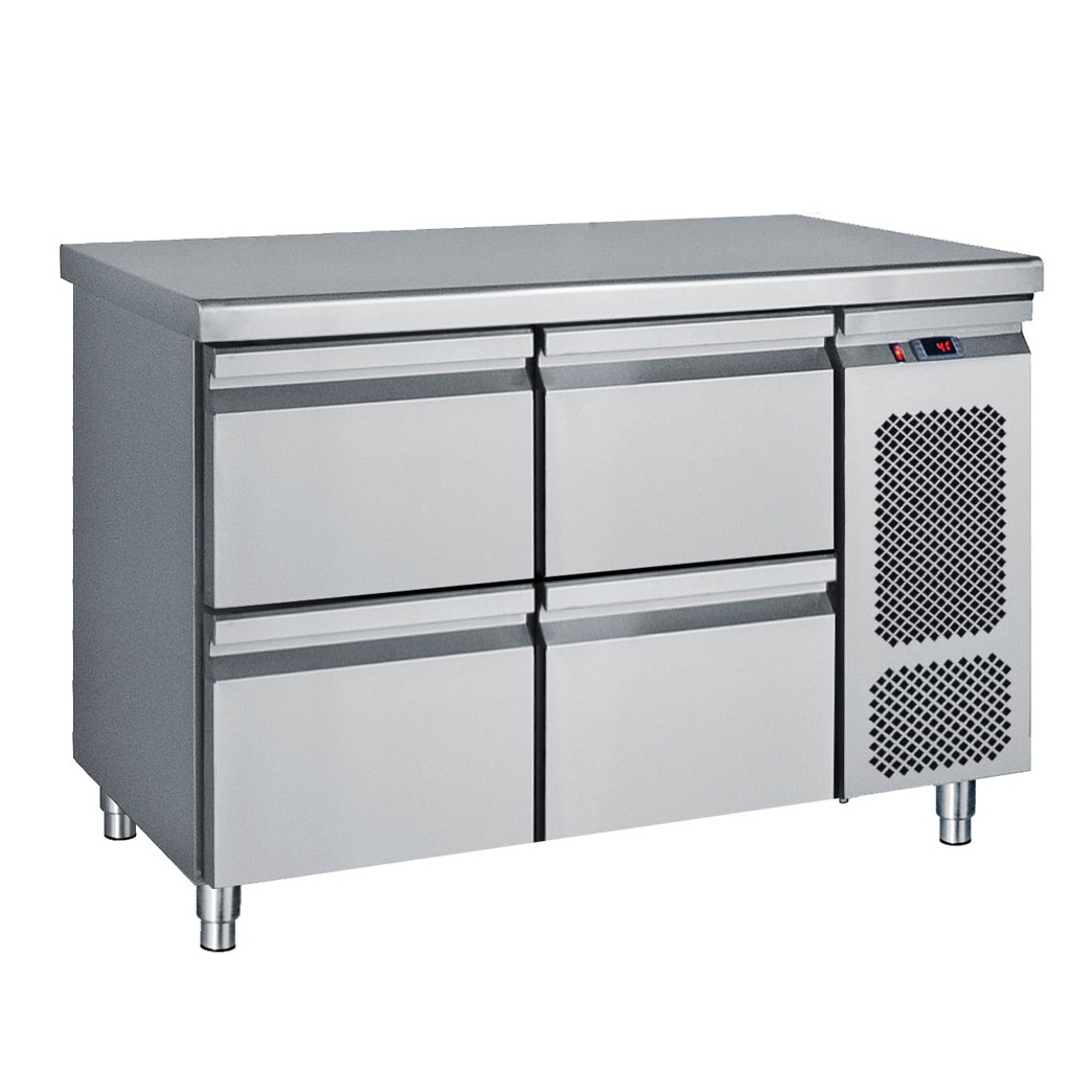 Ψυγείο πάγκος συντήρηση COMPACT 124x70 με 4 συρτάρια PGC 124 S Bambas ...